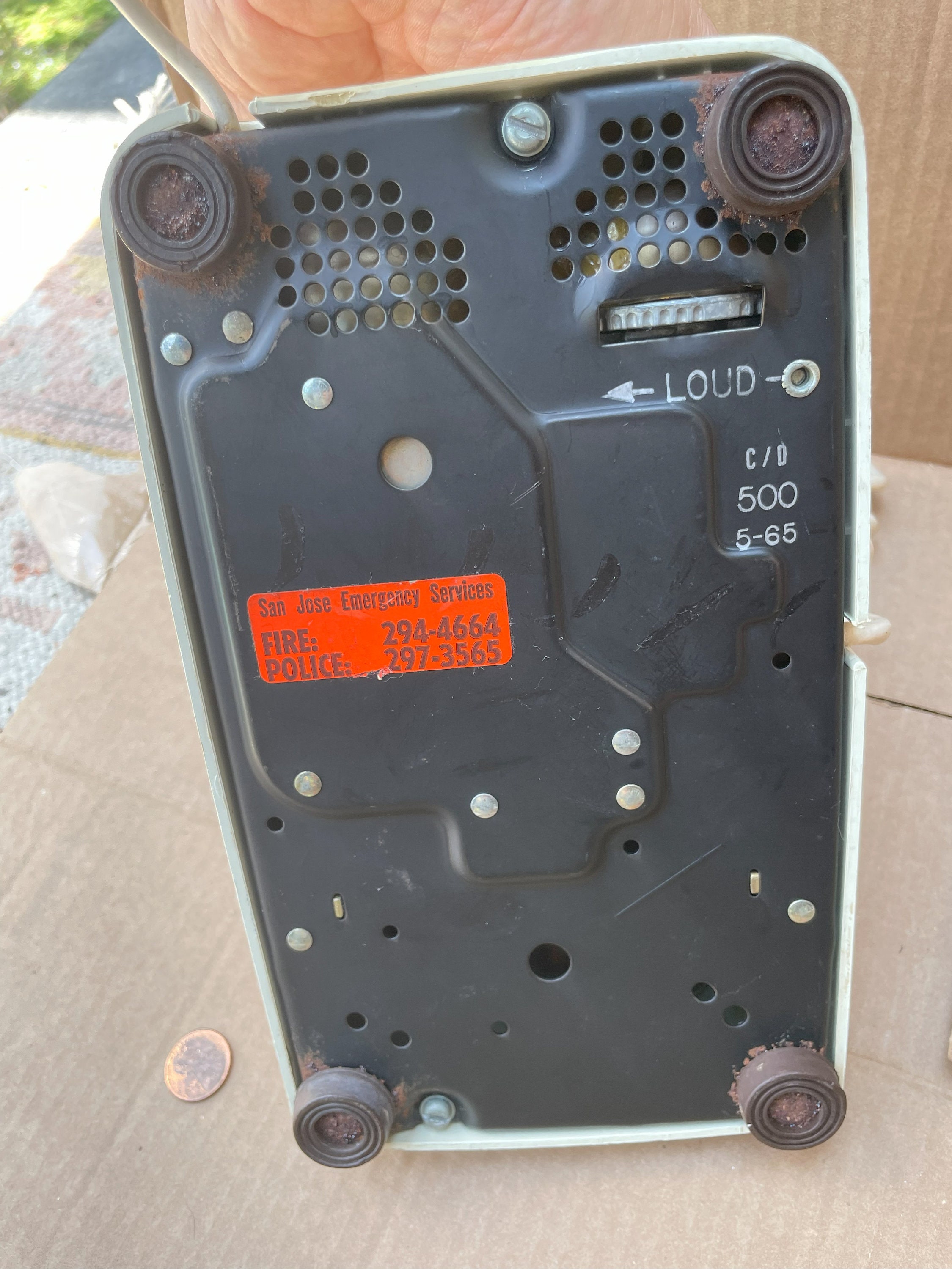 Vintage 1960s Bell System 500DM Western Electric Rotary Desk Telephone ...