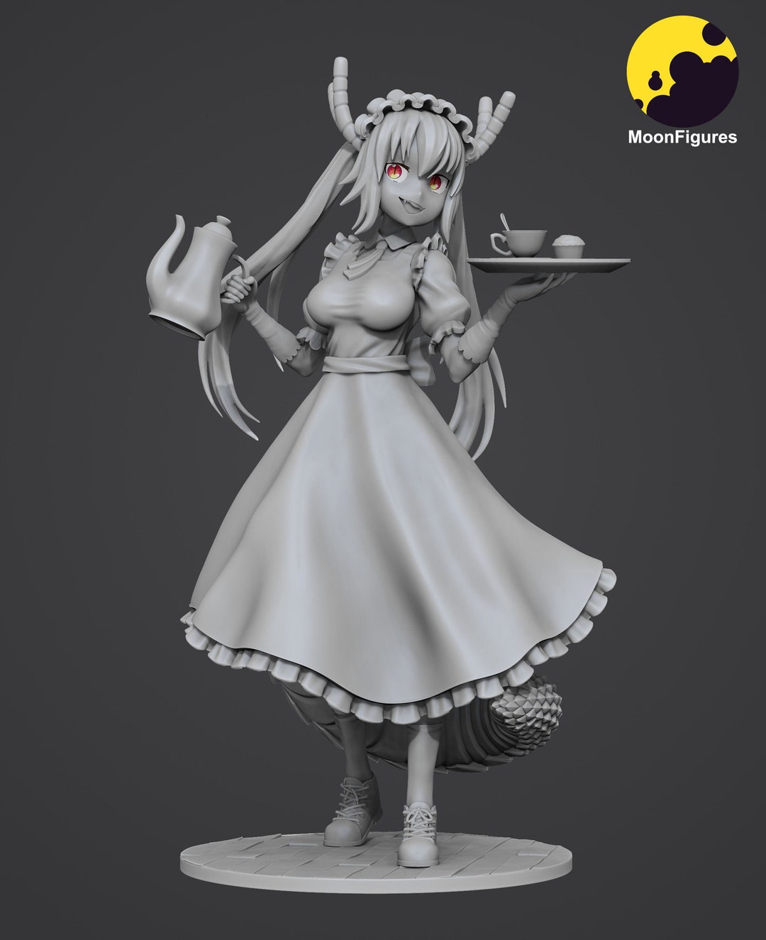 Lizard Maid 3D PRINTED Resin Garagekit unpainted Moonfigures - Etsy