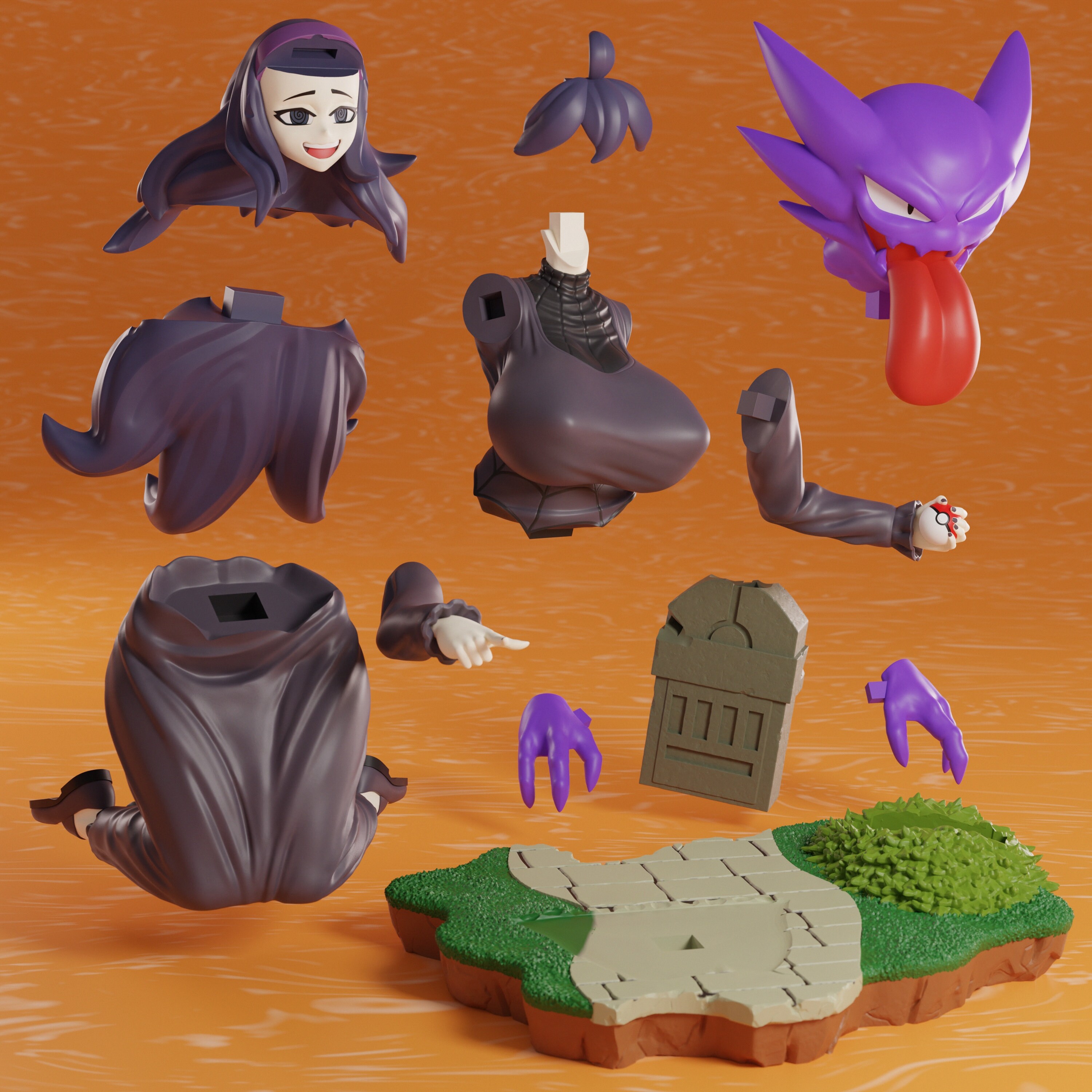 Hex Maniac 3D PRINTED resina Garagekit Sin pintar / Polybits - Etsy México