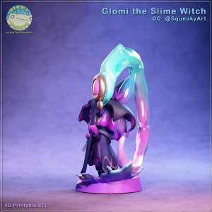 Glomi the Slime Witch 3D PRINTED Resin Garagekit unpainted Pikky Prints ...