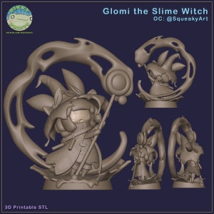 Glomi the Slime Witch 3D PRINTED Resin Garagekit unpainted Pikky Prints ...