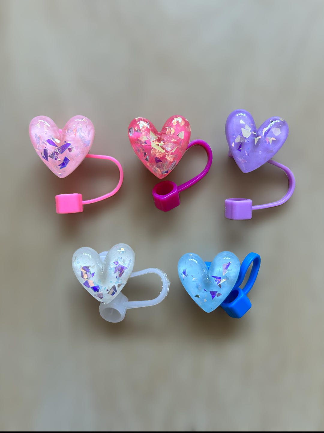 Stanley Straw Toppers - Cute Accessories - Heart Sparkle - Mini Cups ...