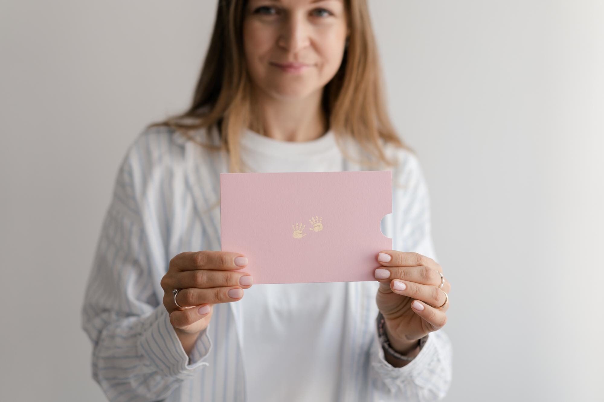 Baby Handprint Storage Envelope | DIY Handprint Kit | Pregnancy and ...