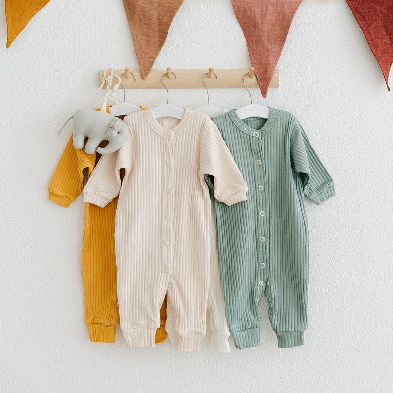 Ribbed Baby Romper - Etsy