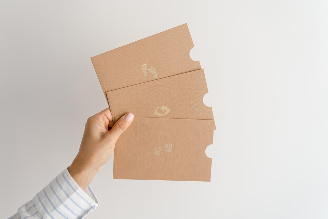 Baby Ultrasound Photo Envelope, Handprints and Footprints Set ...