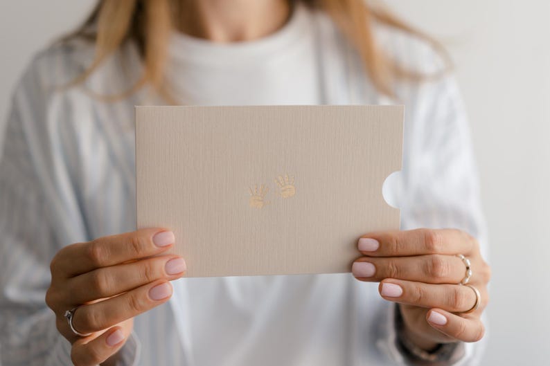 Baby Handprint Storage Envelope | DIY Handprint Kit | Pregnancy and ...