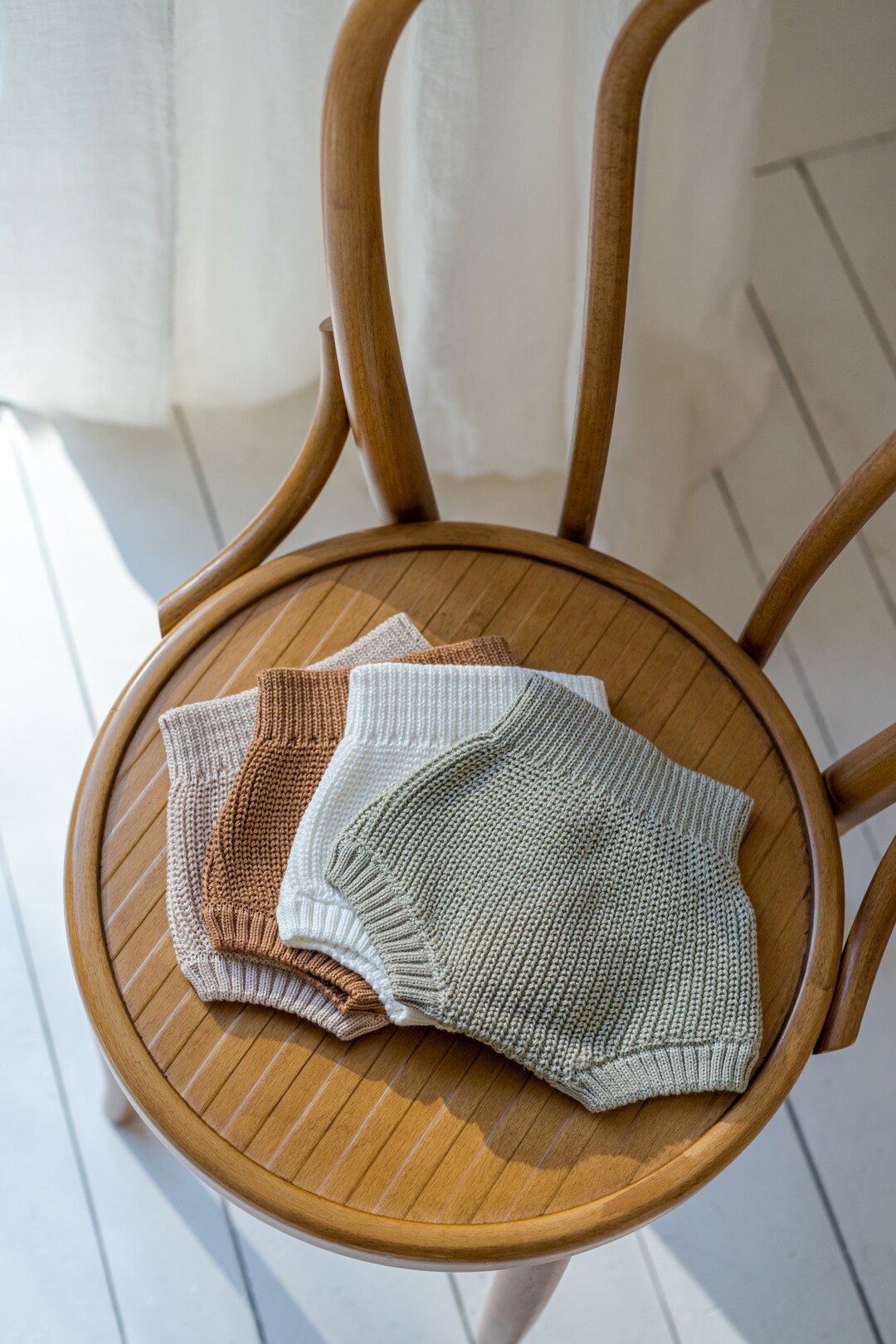 Newborn Coming Home Outfit - Baby Knit Bloomers, Gender Neutral Knit ...
