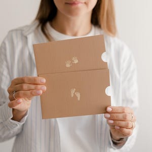 Baby Handprint Storage Envelope | DIY Handprint Kit | Pregnancy and ...