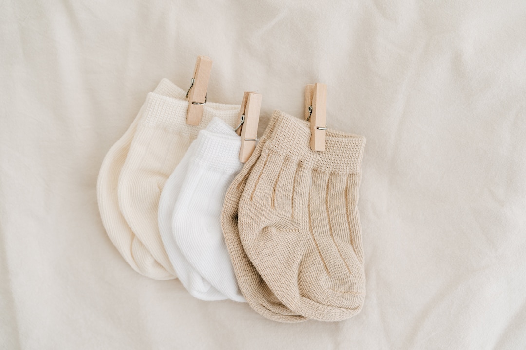 Newborn Socks. Cotton Baby Socks. Gender Neutral Baby Socks - Etsy
