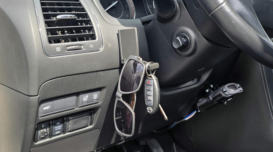 Universal Key Fob Holder, Folding Hook, Sun Glasses Holder, Car ...