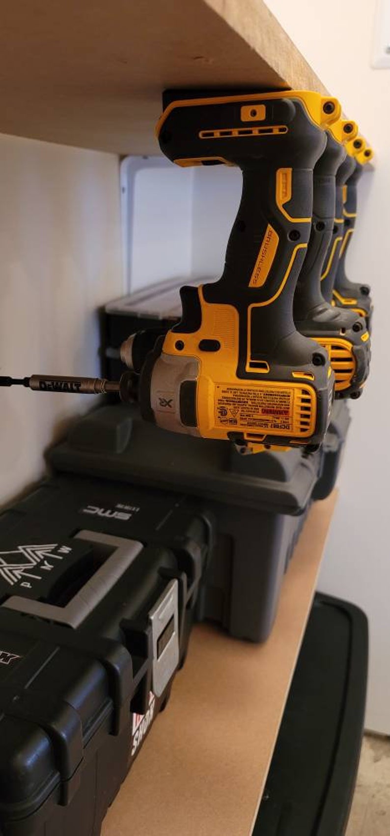 5 Pack 20v Dewalt Cordless Drill Tool Holder Hanging Mount - Etsy