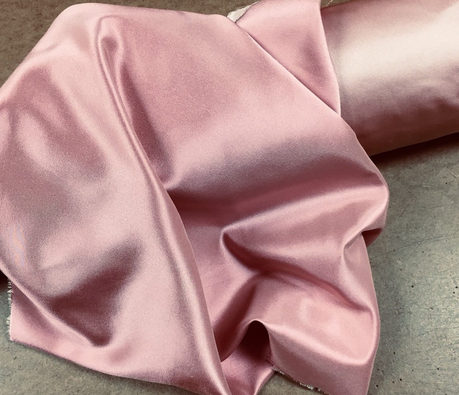 Satin Taffeta, 2-sided, 5 Colors, Italian, Siri Fabric, Pink, Apricot ...