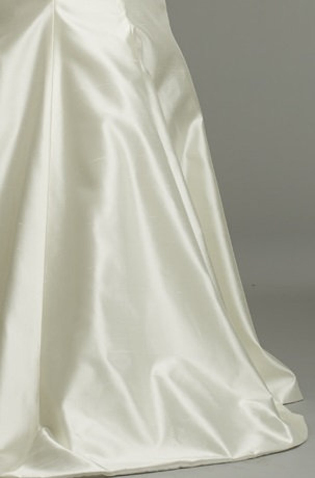 Silk Shantung Bridal Fabric, Italian, off White, 59 Siri Fabric Cut per ...