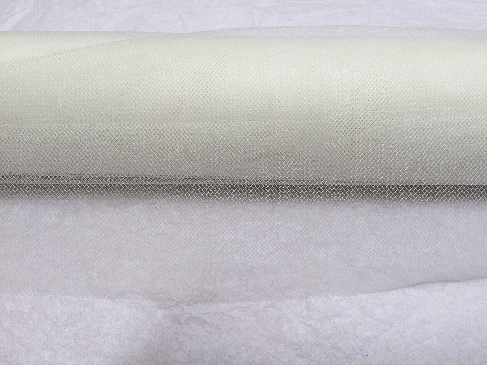 Heavy Netting, Black, Ivory, White, Siri Fabric; Cut per Yards Ordered ...