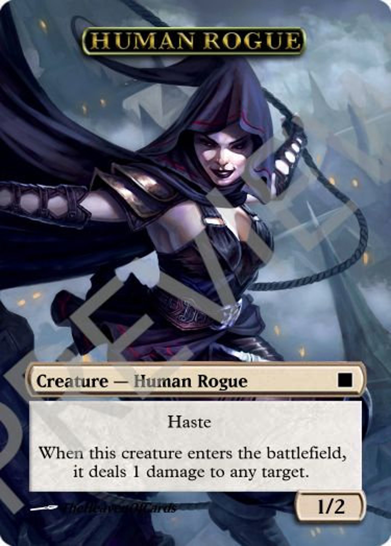 Mtg Magic The Gathering Foil Anime Card Sexy Proxy Human Etsy