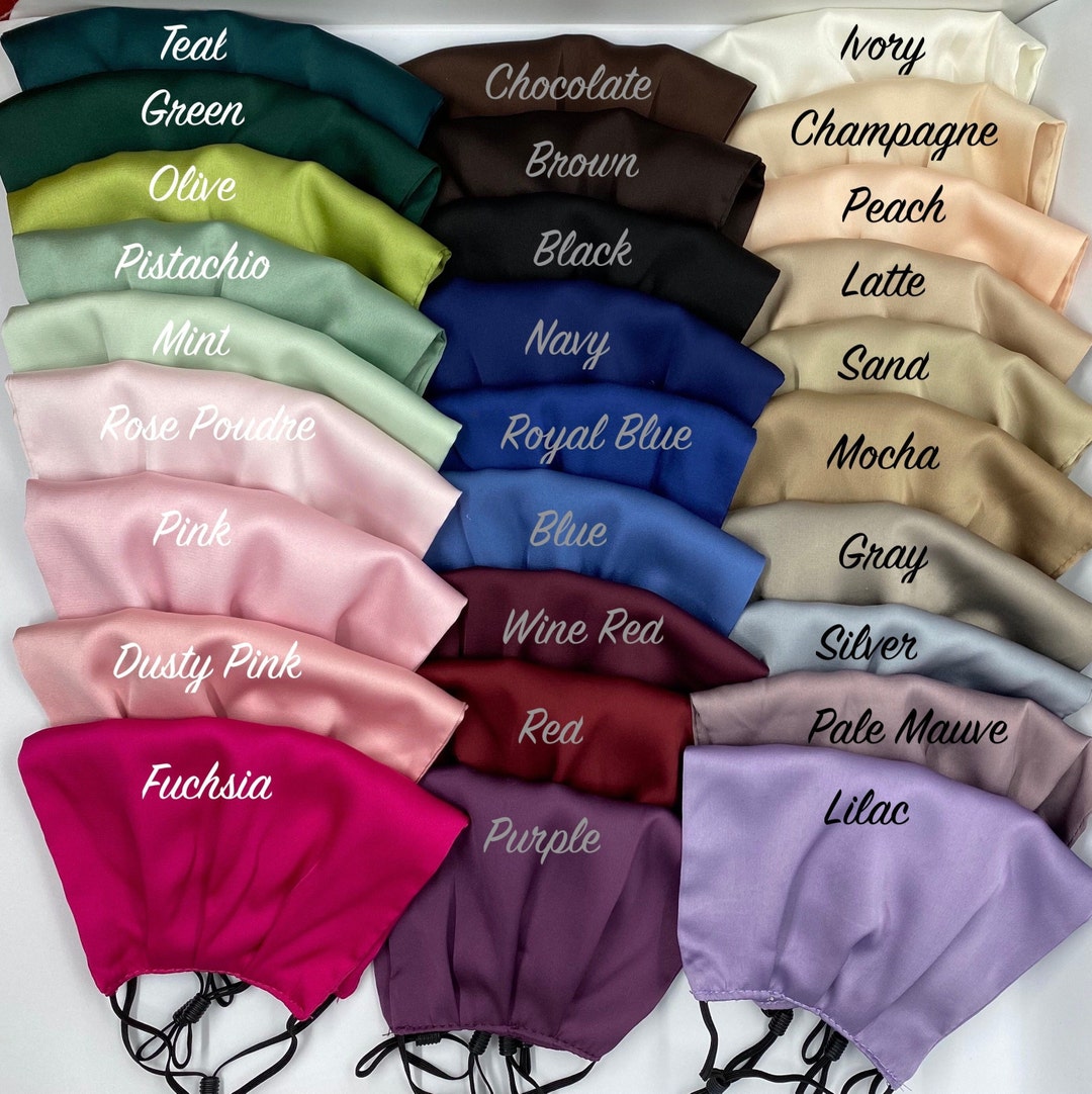 Same Day Dispatch Handmade in UK Soft Breathable Satin Silk Mask ...