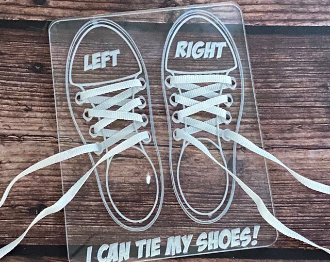 I Can Tie My Shoes Acrylic Learning Board Learning Board Shoe Lace ...