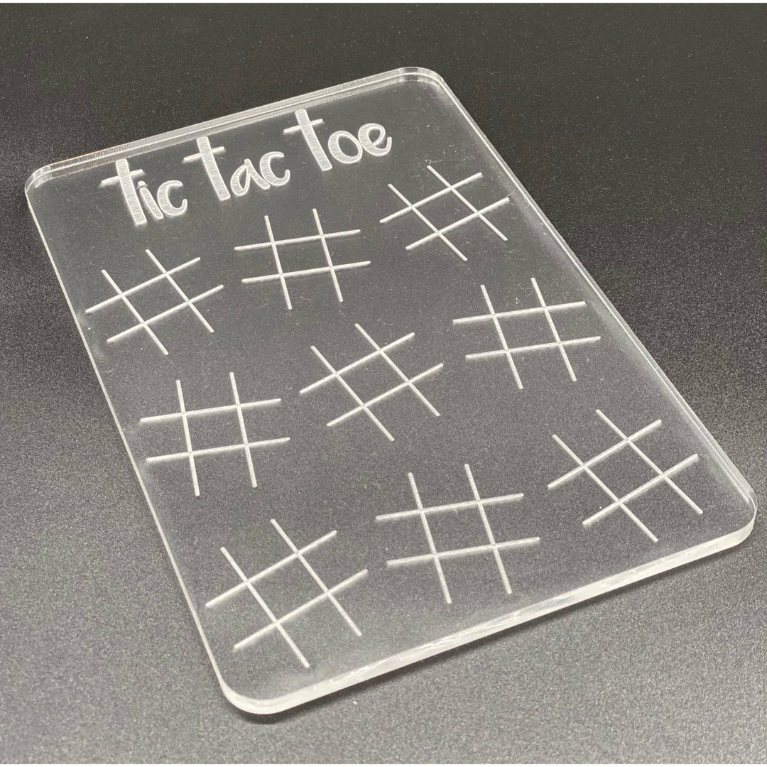 Acrylic Tic Tac Toe Dry Erase Game | Travel Games | Dry Erase Activity ...