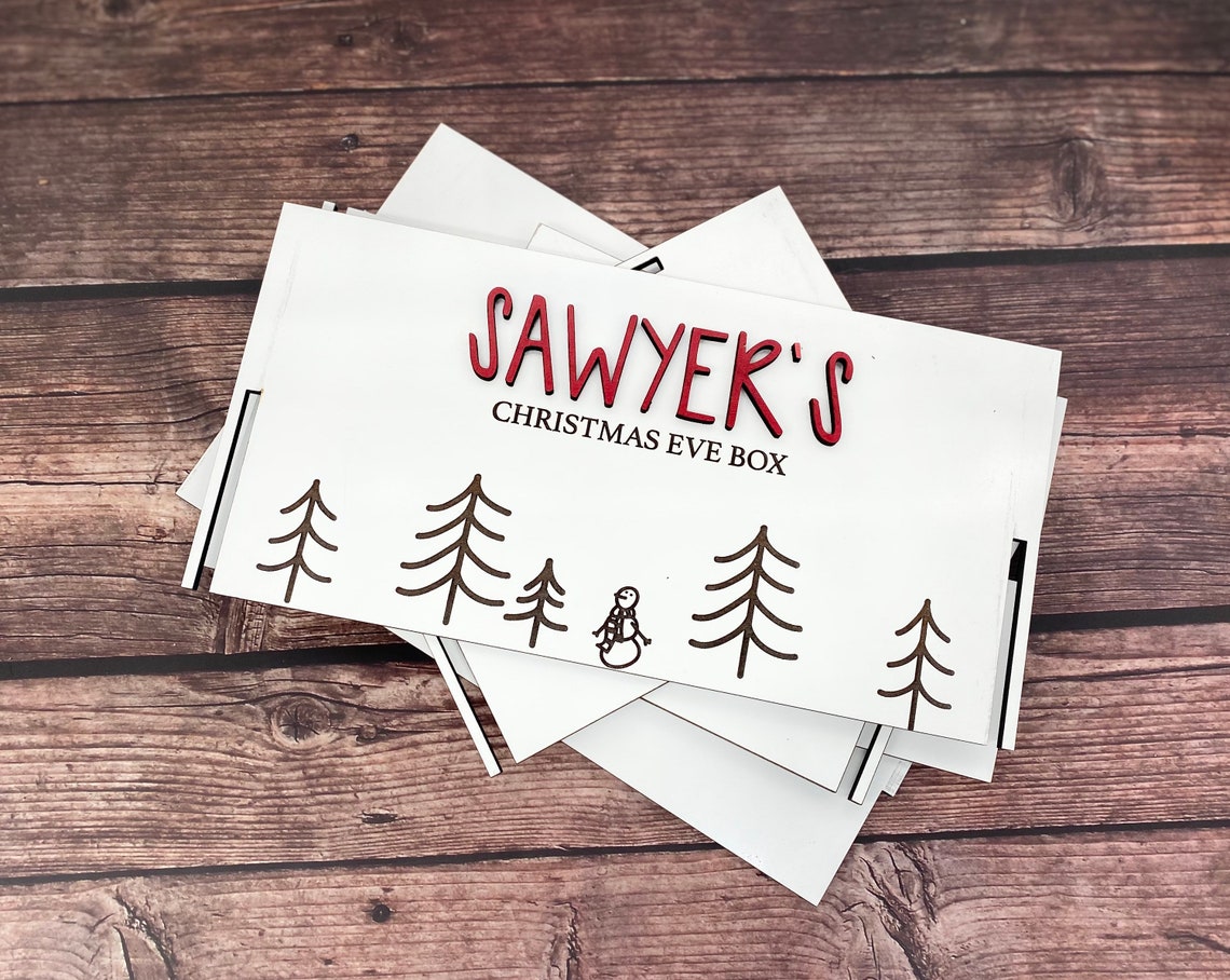 Custom Christmas Eve Box for Kids – Personalized Holiday Keepsake Box ...