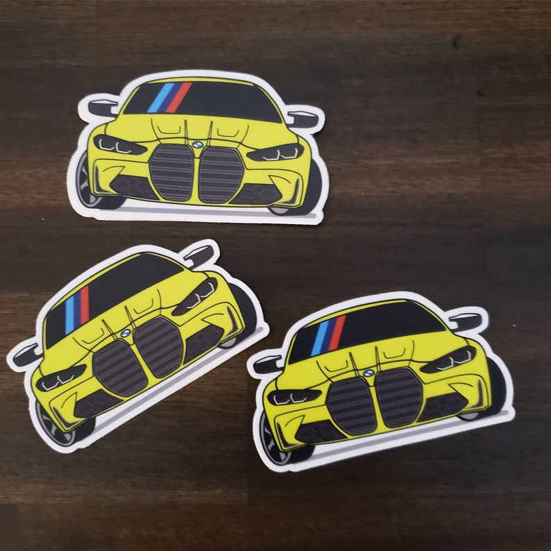 2021 BMW M4 G8X Sticker Decal Sao Paulo Yellow - Etsy