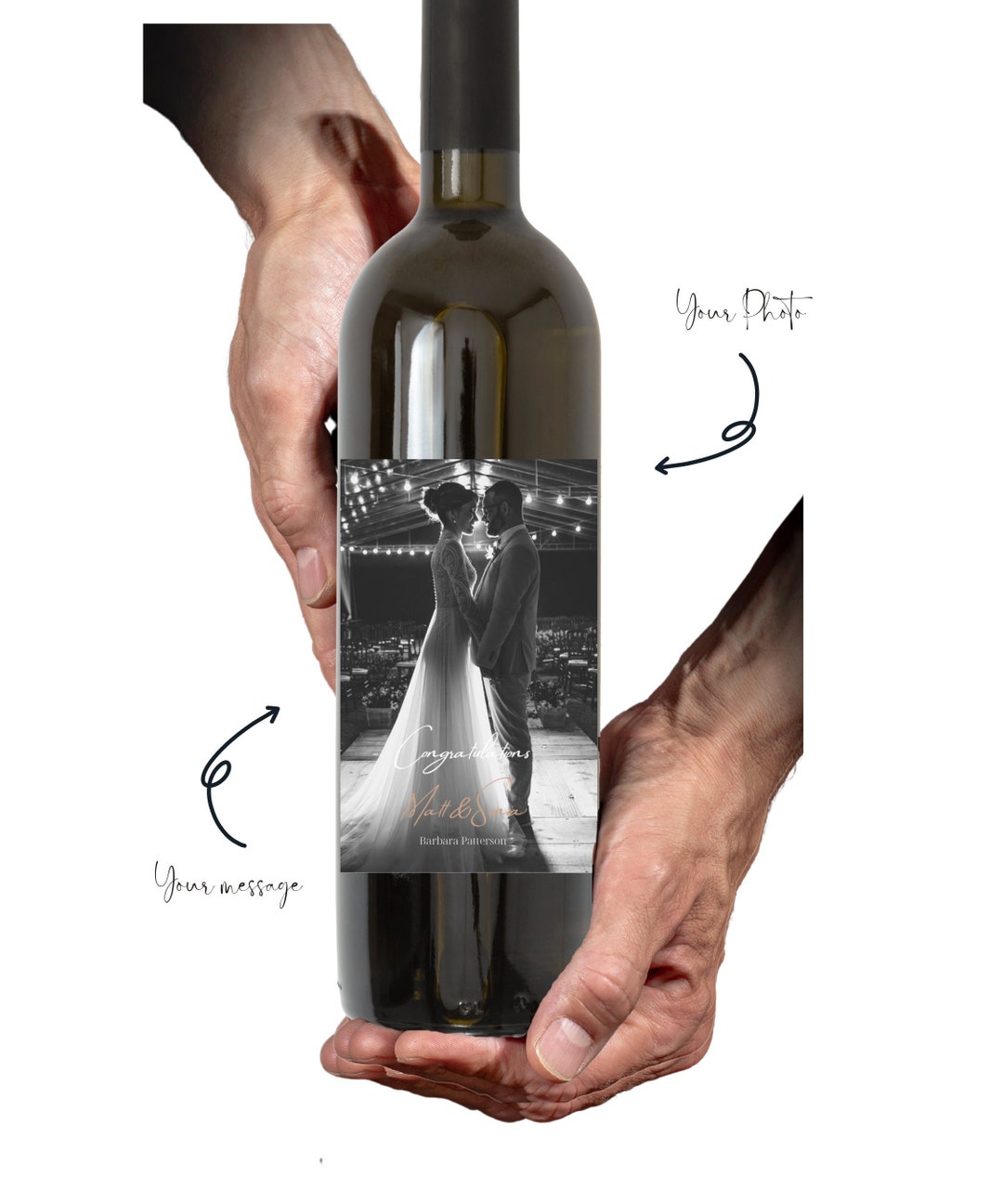 PRINTED Customized Wine Label, Custom Gift, Personalized Gift, Custom ...