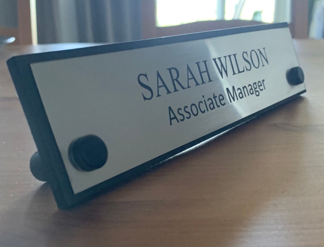 Desk Name Plate, Desk Name Plaque, Office Name Plate - Etsy