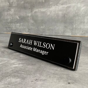 Desk Name Plate, Desk Name Plaque, Office Name Plate - Etsy