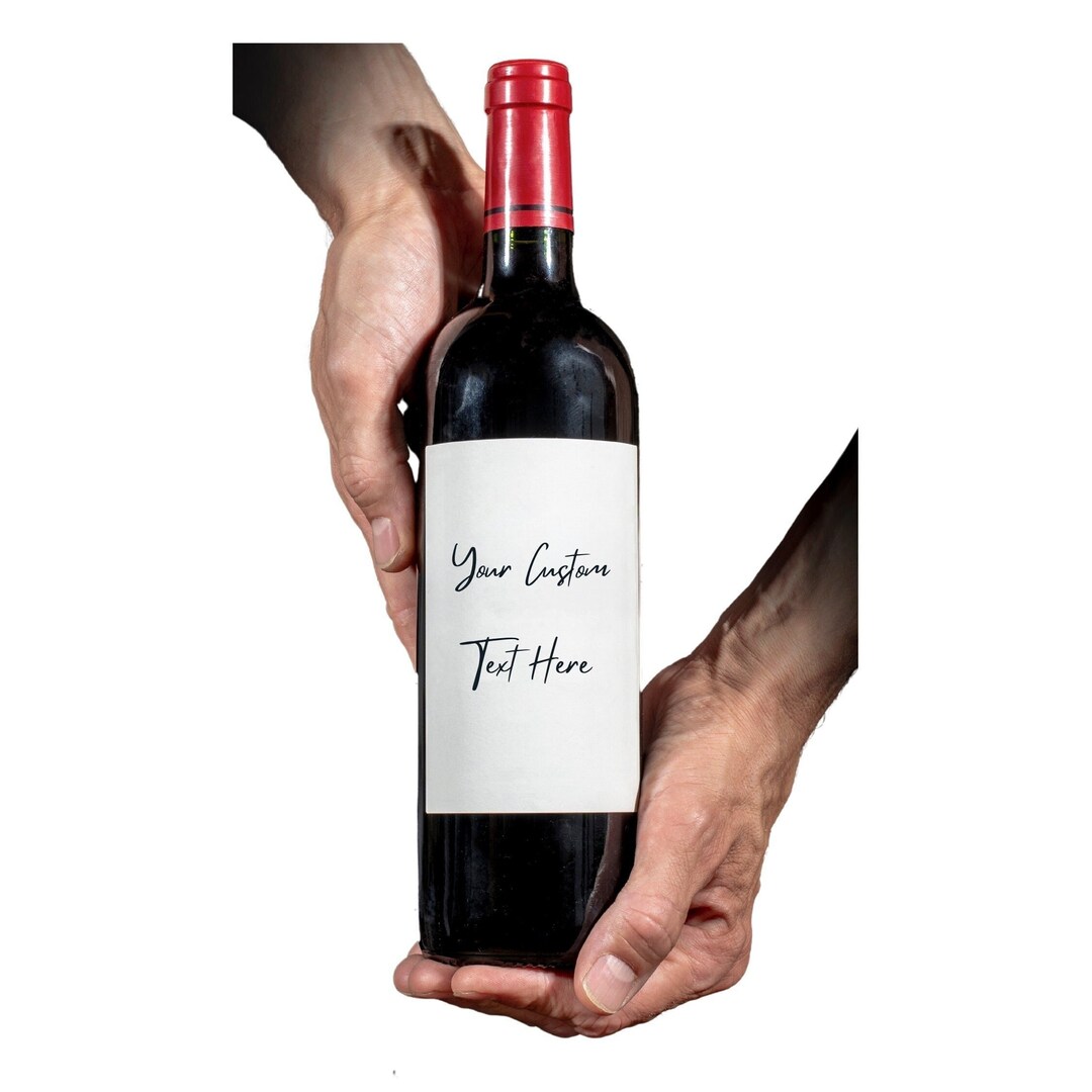 PRINTED Custom Wine Labels Personalized Birthday Gift Anniversary Gift ...