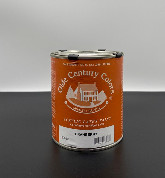 Olde Century Acrylic Latex Paint Cranberry | Etsy