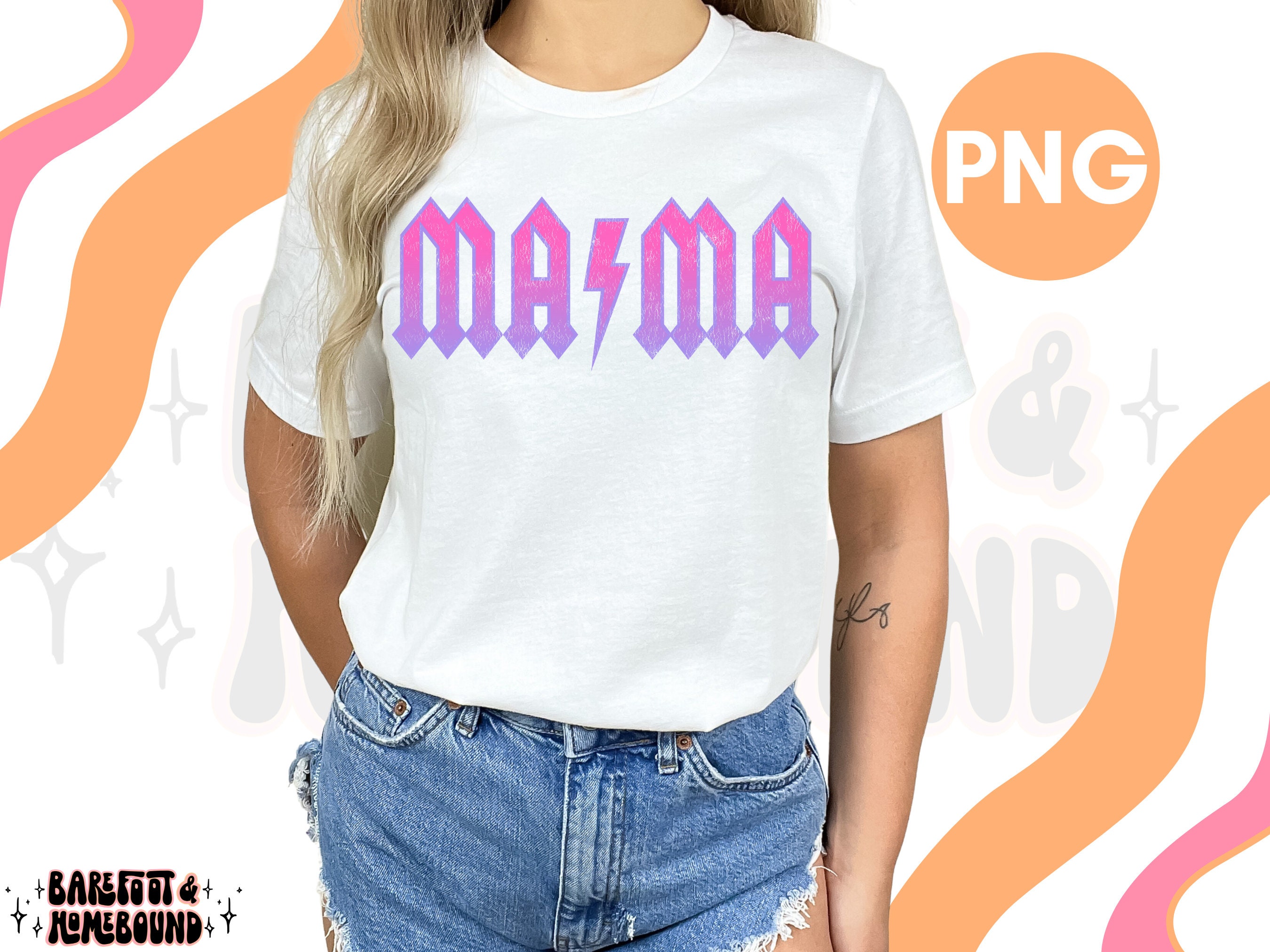 Rock Mama PNG Concert Png Trendy Mom Life Digital File - Etsy