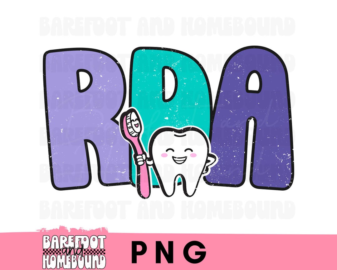 Dental Assistant PNG, Retro RDA Png, Tooth Shirt Design, Dental ...