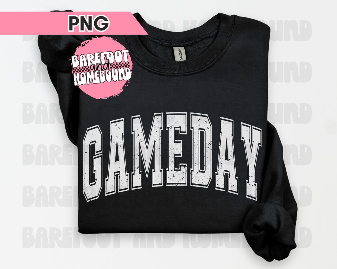 Game Day PNG, Textured Varsity Game Day Shirt Design, Distressed Game ...