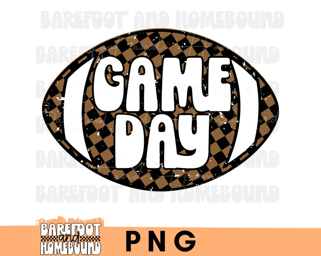 Checkered Football PNG, Retro Game Day Design, Football Fan PNG ...