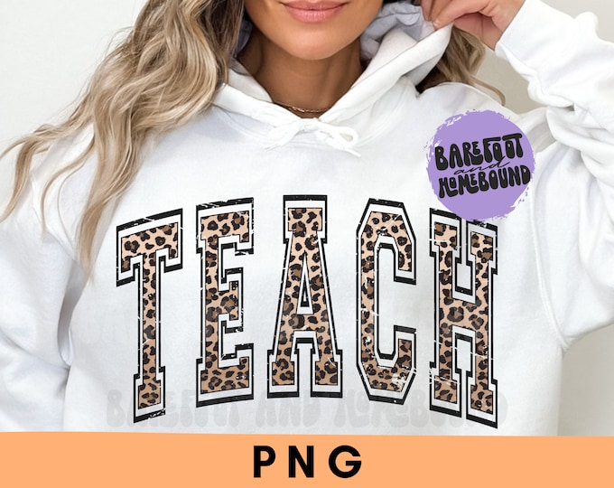 Teach With Love Png, Teacher Png, Leopard Print Png, Retro Png, Teach ...