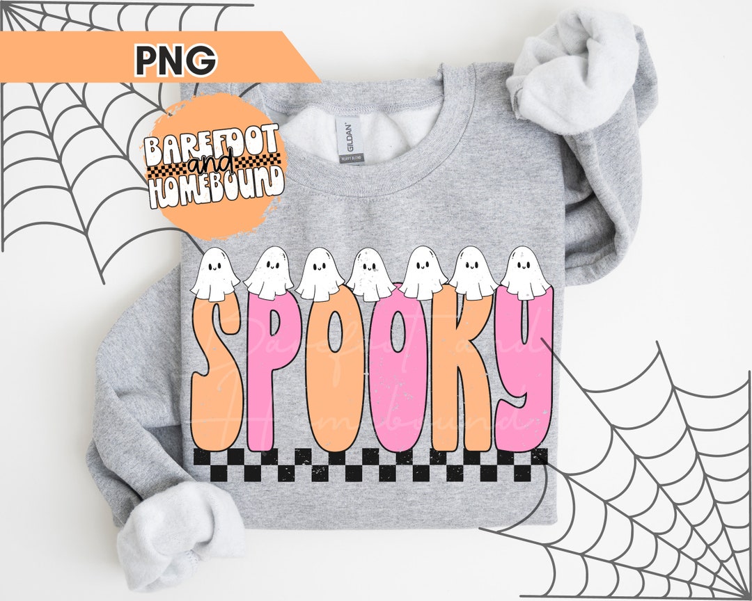 Checkered Spooky PNG, Retro Ghost PNG, Spooky Design, Halloween ...