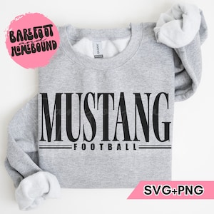 Mustang Football SVG, Mustangs SVG, Mustangs Mascot SVG, Mustangs Png ...