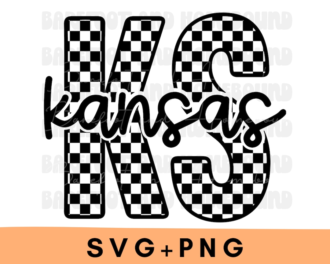 Kansas Checkered SVG, Kansas PNG, Missouri Shirt Design, KS Svg, Ks Png ...
