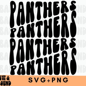 Panthers SVG, Panthers Retro PNG, School Mascot Panthers SVG, Panther ...