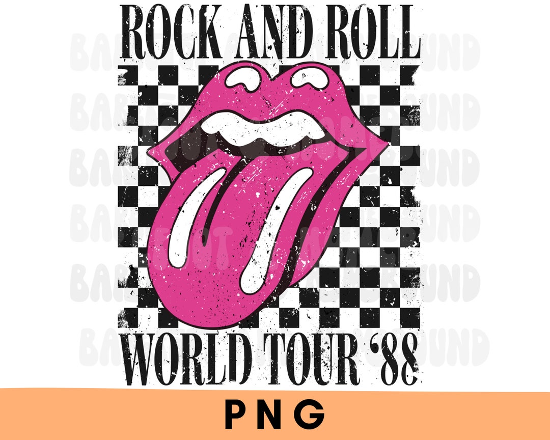 Rock World Tour PNG, Rock PNG, Retro Rock Png, World Tour PNG, Concert ...