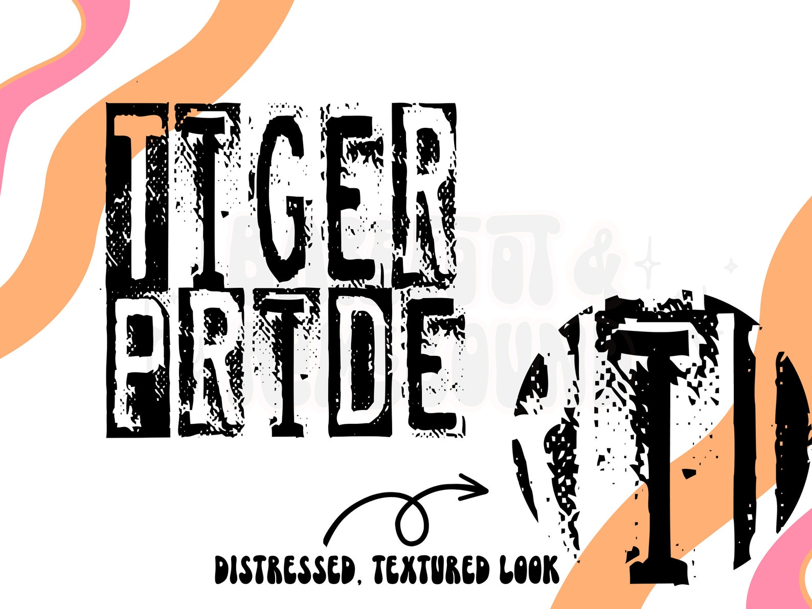 Tigers SVG Tiger Pride SVG Tigers Mascot SVG Grunge Tigers - Etsy