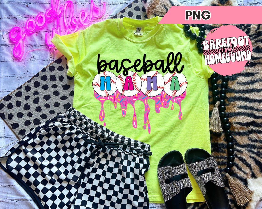 Baseball Mama Drip PNG, Pink Baseball Mom PNG, Retro Baseball PNG ...