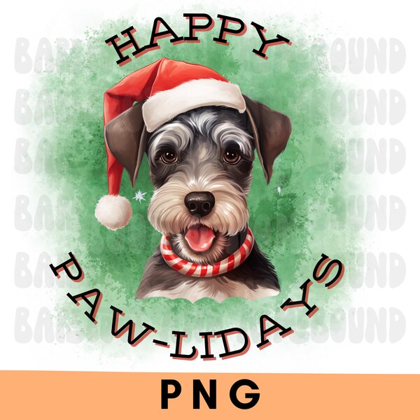 Mini Schnauzer Christmas Png - Etsy