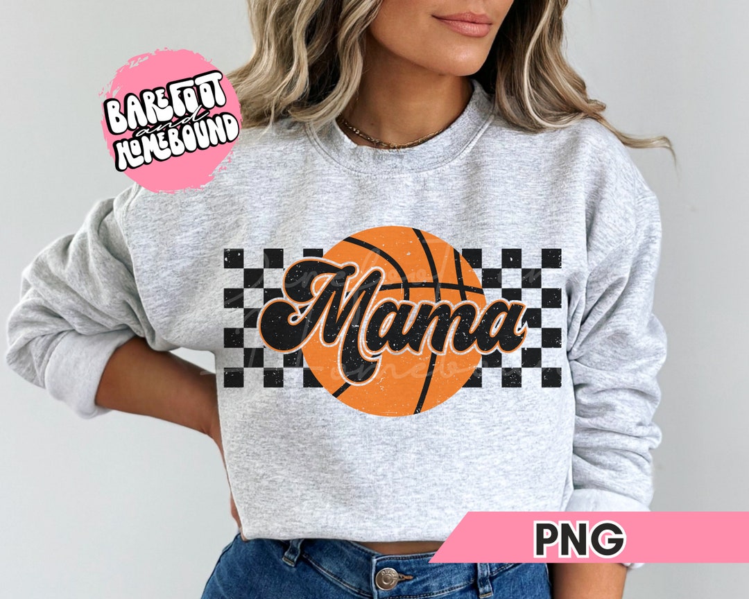 Basketball Mama Png, Checkered Basketball Mom Design, Sports Mama ...