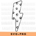 Paw Print SVG, Lightning Bolt Paw Pattern SVG, Paw Print PNG, Paw Print ...