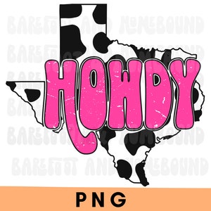 Cow Print Texas PNG, Howdy PNG, Texas Shirt Design, Howdy Texas Svg ...