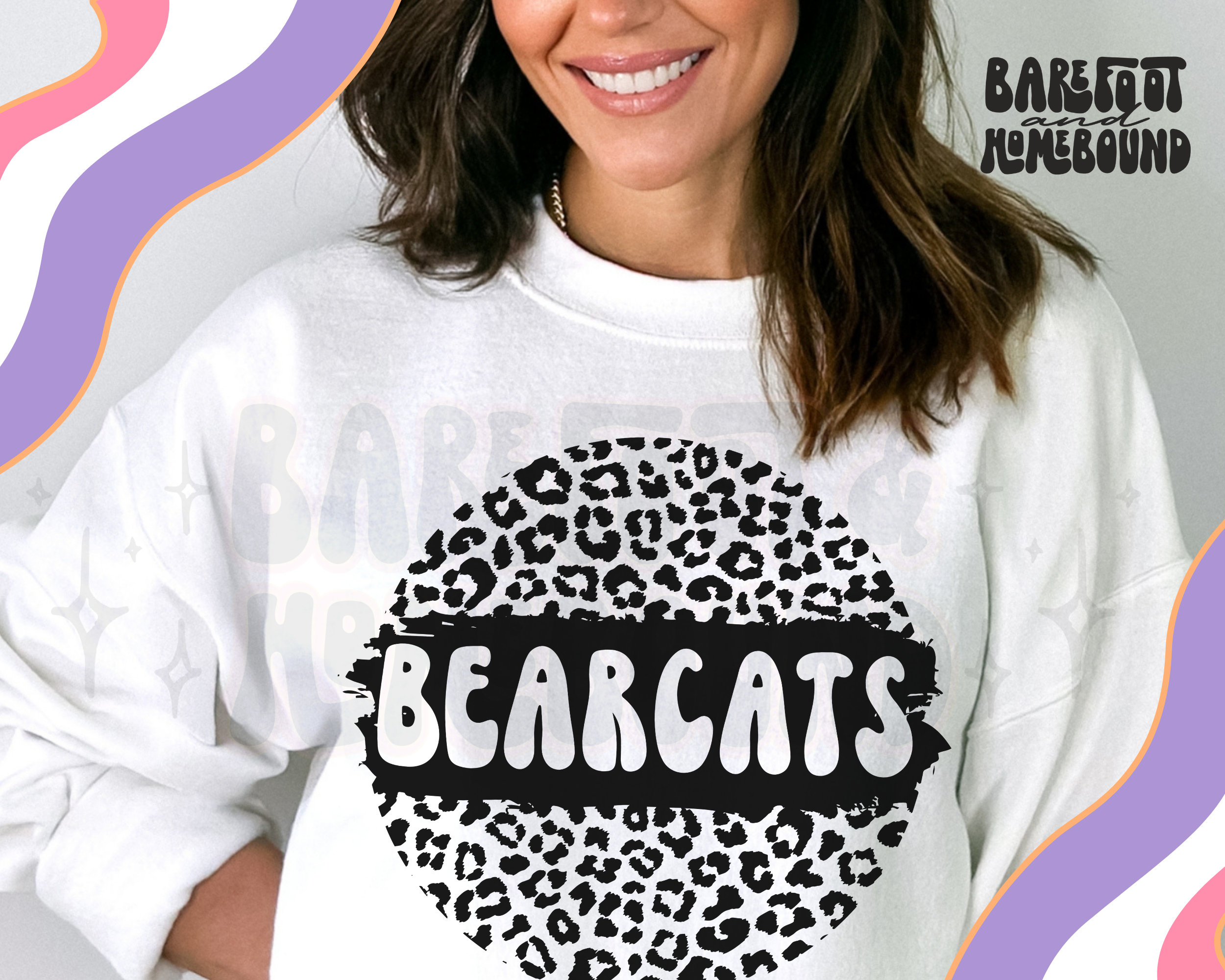 Leopard Bearcats SVG Bearcats Mascot PNG Bearcats School - Etsy