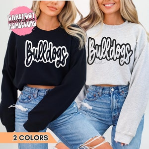 Cursive Bulldogs SVG, Retro Bulldogs Mascot PNG, School Mascot SVG ...