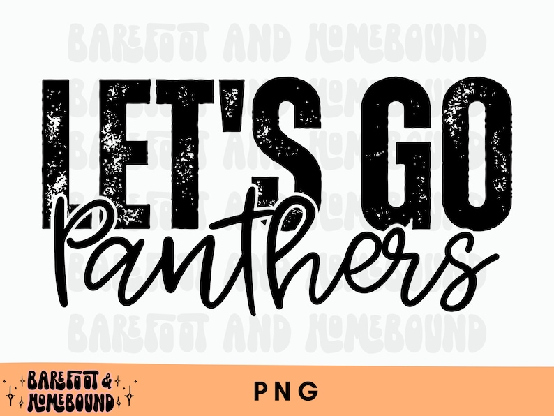 Panthers PNG Let's Go Panthers PNG Panther Mascot PNG - Etsy