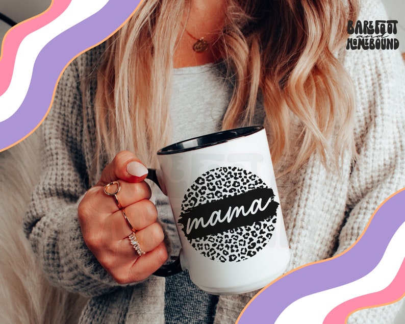 Leopard Print Mama SVG Mama Design PNG Trendy Mom Digital - Etsy