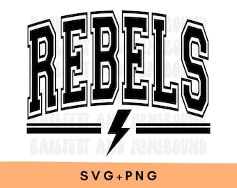 We Are Rebels Mascot SVG Digital Cut File PNG - Etsy